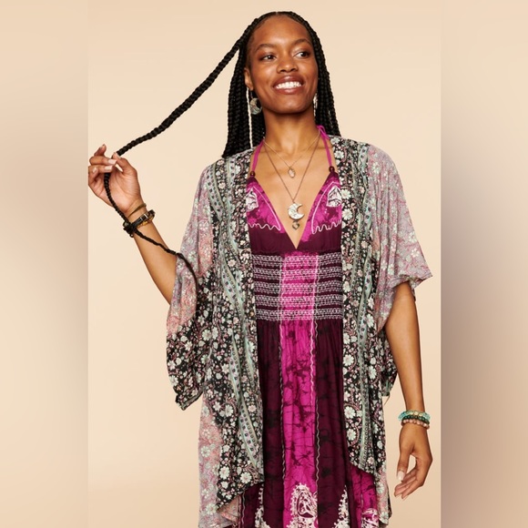 EARTHBOUND | Sweaters | Earthbound Lavender Floral Sari | Poshmark